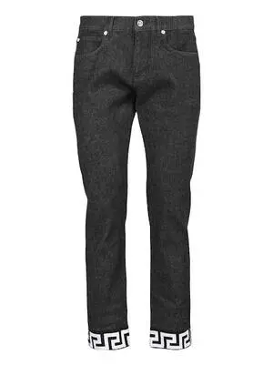Versace Greca Denim Jeans - Black/white
