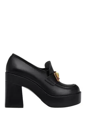Versace Medusa Biggie 75mm Platform Loafers - Black/gold