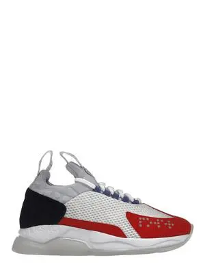 Versace Cross Chainer Sneakers - White/red/black