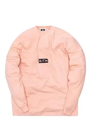 Kith Track Paneled Long Sleeve Tee Shirt - Pink