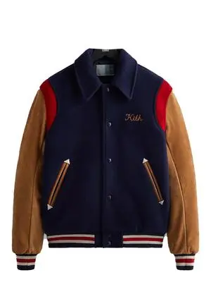 Kith Varsity Wool Coaches Jacket - Nocturnal