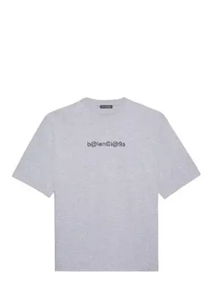 Balenciaga Large Fit Symbols T-shirt - Heather Grey/black