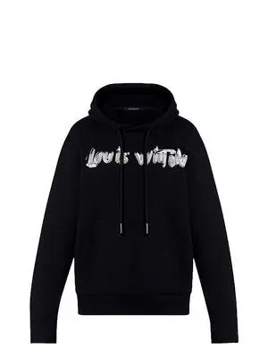 LOUIS VUITTON Graphic Hoodie - Black