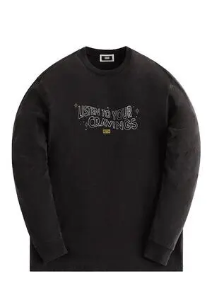Kith Treats Cravings Vintage Long Sleeve Tee Shirt - Black