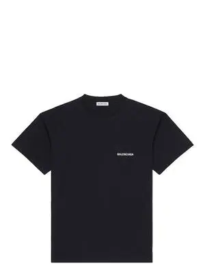 Balenciaga Large Fit T-shirt - Black