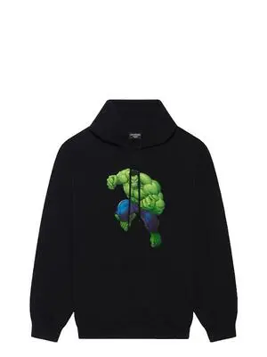 Balenciaga 2021 Marvel Medium Fit Hoodie - Black
