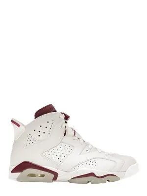 JORDAN 6 Retro Maroon Sneakers - Off White/new Maroon