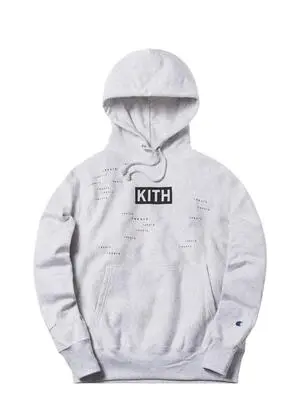 Kith Treats Encrypted Hoodie - Heather Grey