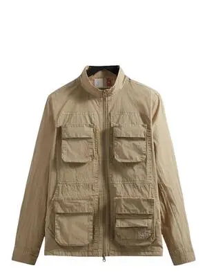 Kith Washed Cotton Zip Front Wolcott Shirt - Canvas