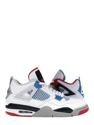 JORDAN 4 Retro What The Sneakers - White/military Blue/fire Red