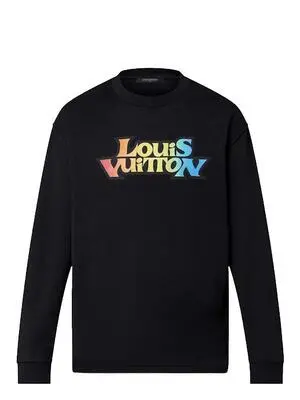 LOUIS VUITTON Fade Printed Longsleeved T-shirt - Black