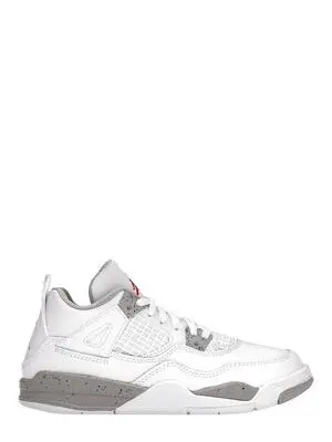 JORDAN 4 Retro Oreo Preschool Sneakers - White/tech Grey/black
