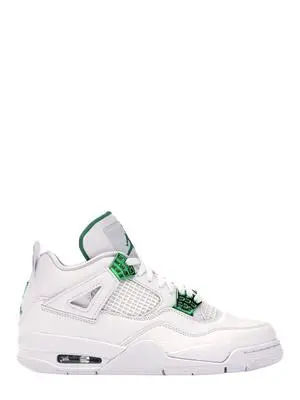JORDAN 4 Retro Metallic Green - White/metallic Silver/pine Green