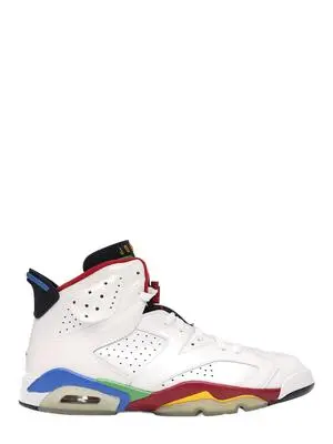 JORDAN 6 Retro Olympic Flag Beijing Sneakers - White/varsity Red/green Bean