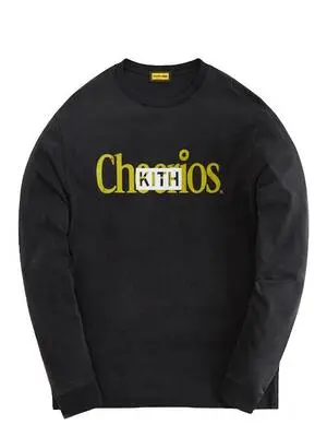 Kith Treats Honey Nut Cheerios Vintage Long Sleeve Tee Shirt - Black