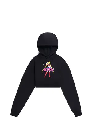 Kith X Sailor Moon Alexa Cropped Hoodie - Black