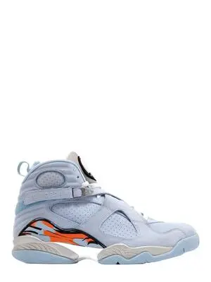 JORDAN 8 Retro Sneakers - Ice Blue/orange Blaze/silver