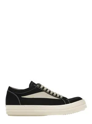 Rick Owens Luxor Vintage Low Top Sneakers - Black/white