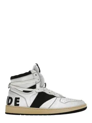 Rhude Rhecess High Top Sneakers - White/black/natural
