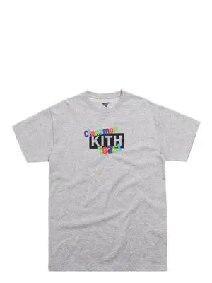 Kith Treats X Cinnamon Toast Crunch Classic Logo Tee Shirt Light Heather Grey