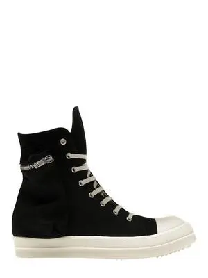 Rick Owens Luxor Cargo High Sneakers - Black/milk