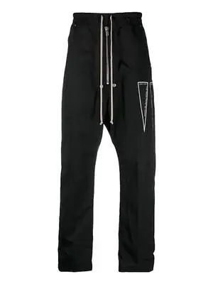 Rick Owens Geth Bela Woven Trousers - Black