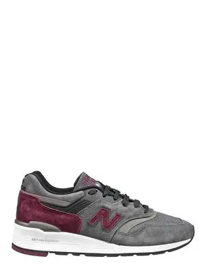 NEW BALANCE 997 Connoisseur Guitar Sneakers - Lead/burgundy