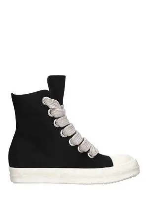 Rick Owens Jumbo Lace High-top Sneakers - Black/cream White