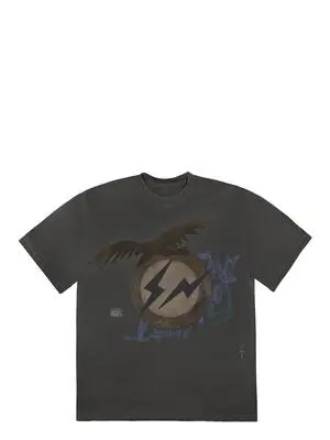 TRAVIS SCOTT Cactus Jack For Fragment Create T-shirt - Washed Black