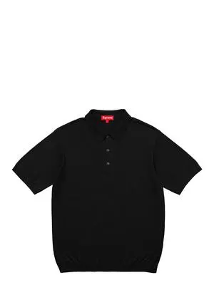 Supreme Knit Polo Shirt - Black
