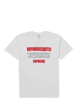 Supreme Koyaanisqatsi Tee Shirt White