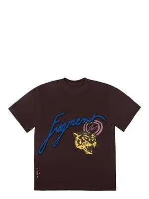 TRAVIS SCOTT Cactus Jack For Fragment Icons Tee Shirt - Brown