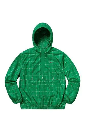 Supreme Reflective Grid Nylon Anorak - Green