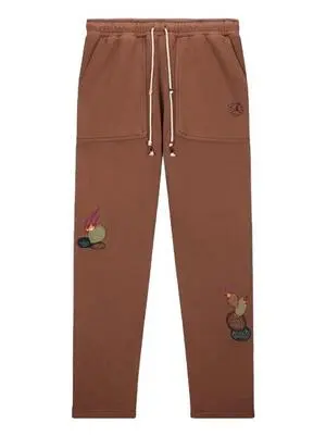 TRAVIS SCOTT X Jordan Fleece Pants - Archaeo Brown