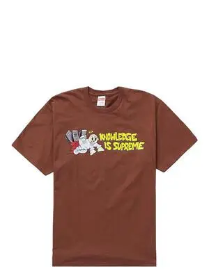 Supreme Knowledge Tee Shirt - Brown