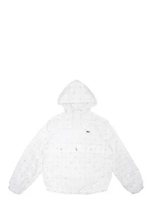 Supreme Lacoste Reflective Grid Nylon Anorak - White