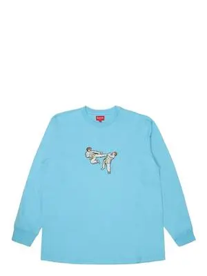 Supreme Karate Tee Shirt Light Blue
