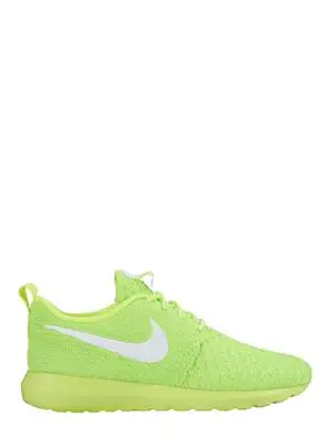 Nike Roshe Nm Flyknit Sneakers - Volt/white/electric Green