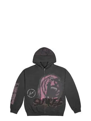 TRAVIS SCOTT Cactus Jack For Fragment Sunrise Zip Up Hoodie - Black