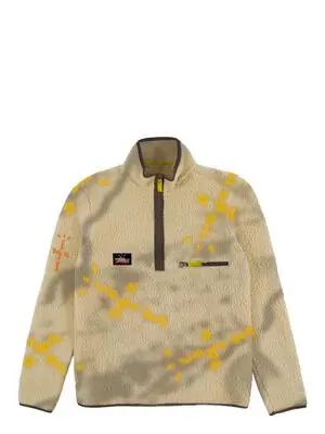 TRAVIS SCOTT Cactus Jack Half-zip Sherpa Pullover - Natural