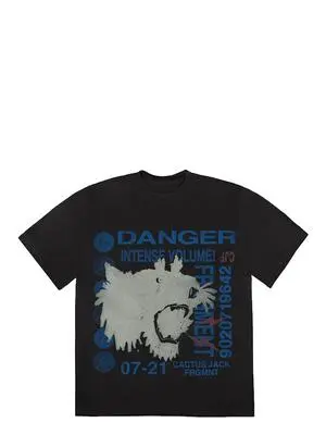 TRAVIS SCOTT Cactus Jack For Fragment Danger Tee Shirt - Washed Black
