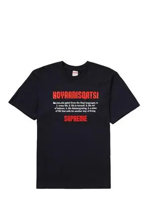 Supreme Koyaanisqatsi Tee Shirt Navy