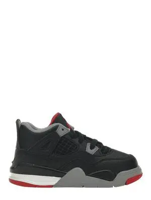 JORDAN Jordan 4 Retro Bred Reimagined Toddler Sneakers Black/cement Grey/varsity Red