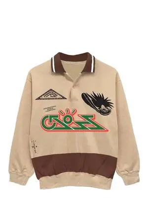 TRAVIS SCOTT Cactus Jack Cross Rugby Sweater - Tan/brown