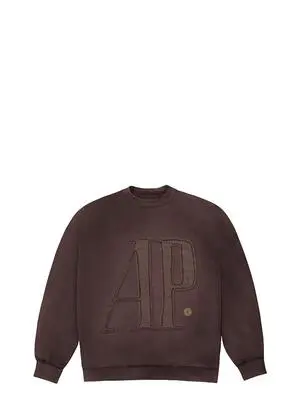 TRAVIS SCOTT Cj X Audemars Piguet Logo Crewneck Sweatshirt - Brown