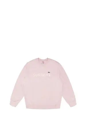 Supreme Lacoste Crewneck Sweatshirt - Pink