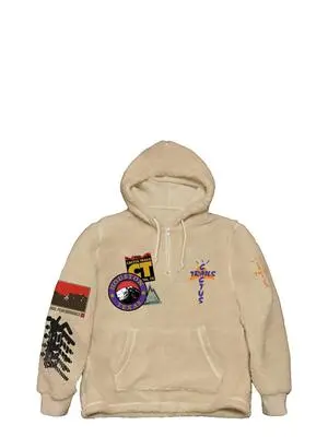 TRAVIS SCOTT Cactus Trails Half-zip Sherpa Hoodie - Cream