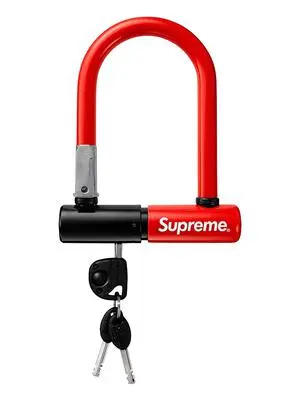 Supreme Kryptonite Evolution Mini 5 Bicycle U-lock - Red