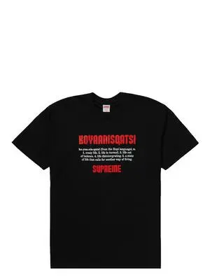 Supreme Koyaanisqatsi Tee Shirt Black