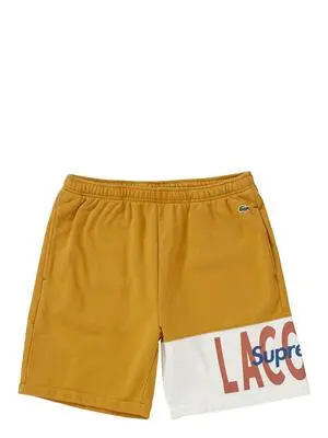 Supreme Logo Panel Sweatshorts Gold
